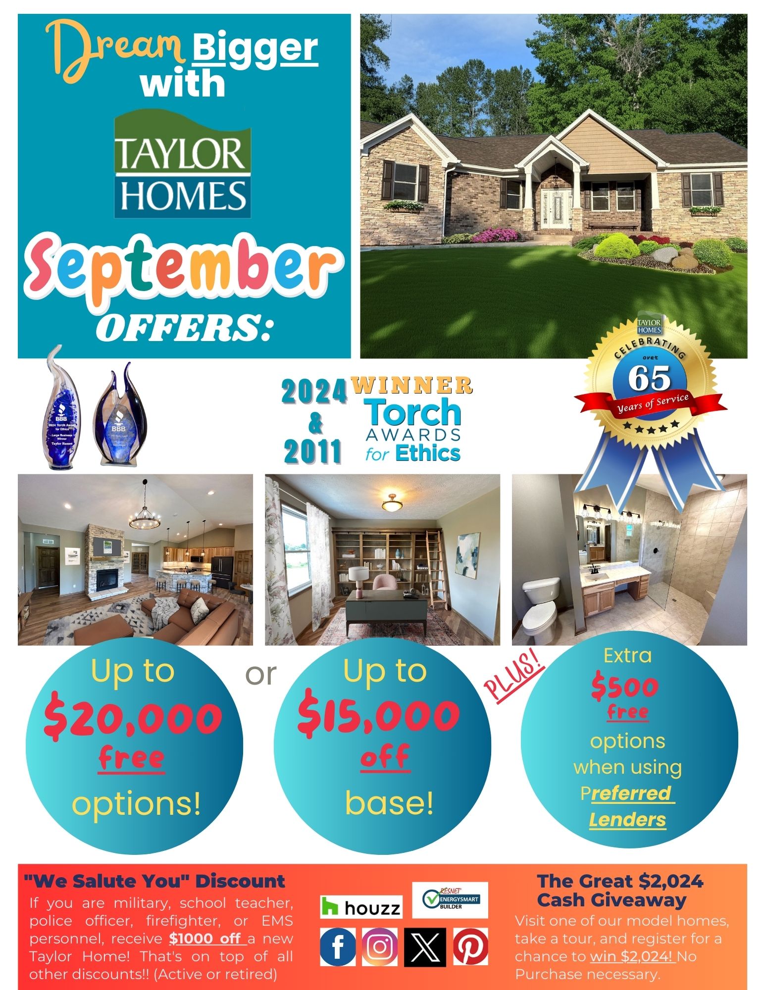 Septembers Spectacular Promo - Taylor Homes